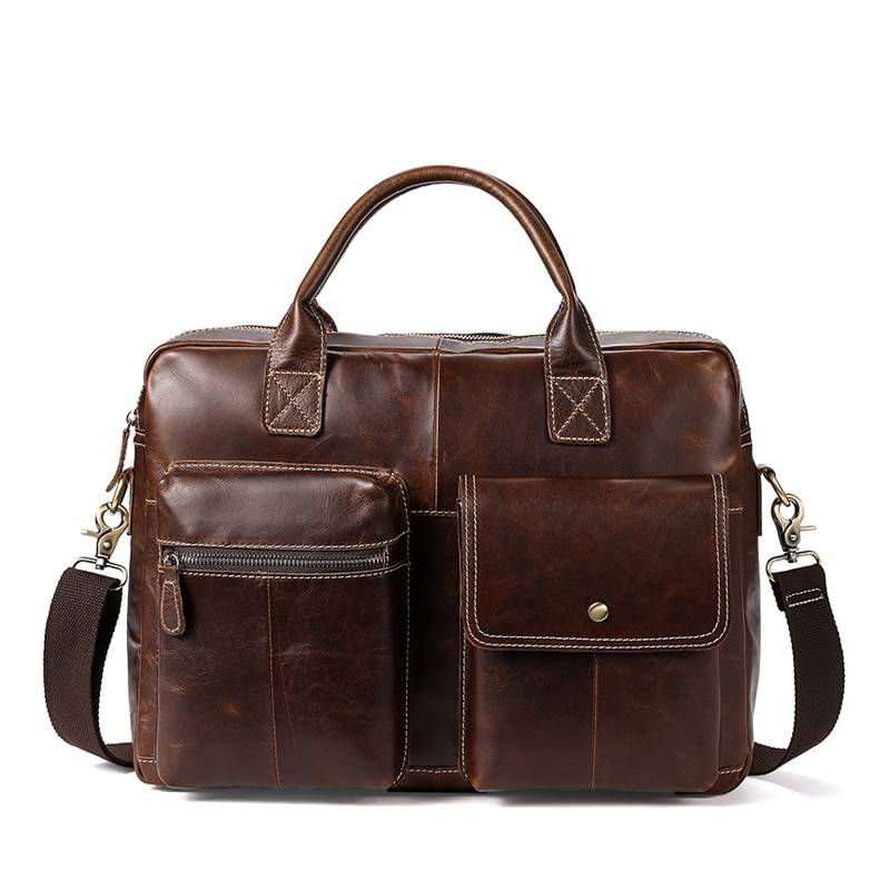 Eden Genuine Leather Laptop Briefcase - Luxurious Realm
