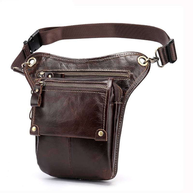 Wyatt Genuine Leather Waist Pouch Bag - Luxurious Realm